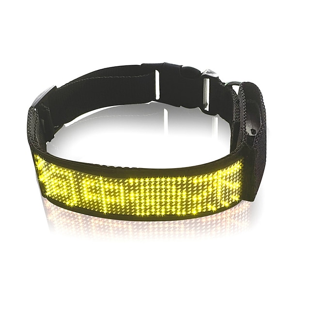 2023 New Bluetooth Programmable LED Pet Dog Cat Collar Flashing ...