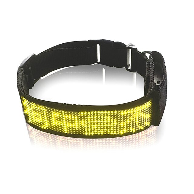 2023 New Bluetooth Programmable LED Pet Dog Cat Collar Flashing ...