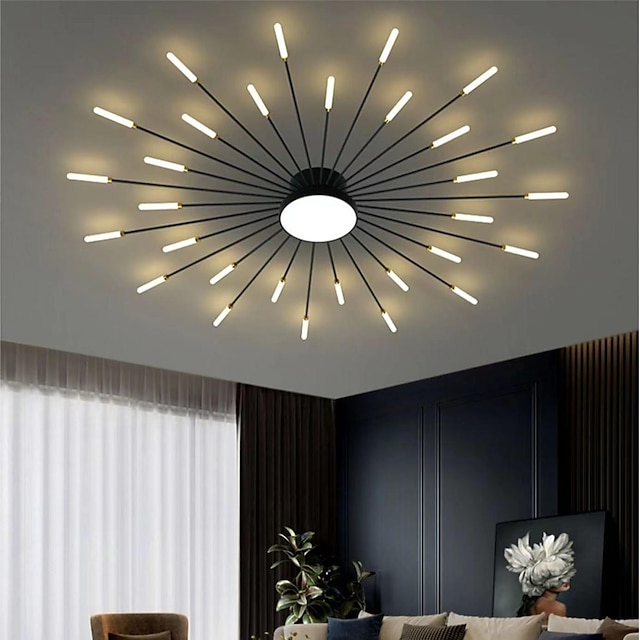 128cm Single Design Ceiling Lights Metal LED Nordic Style 110-240 V ...