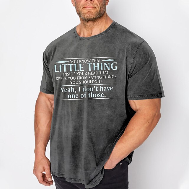 Men's Plus Size T shirt Tee Big and Tall Graphic Crew Neck Print Short Sleeve Spring & Summer ...