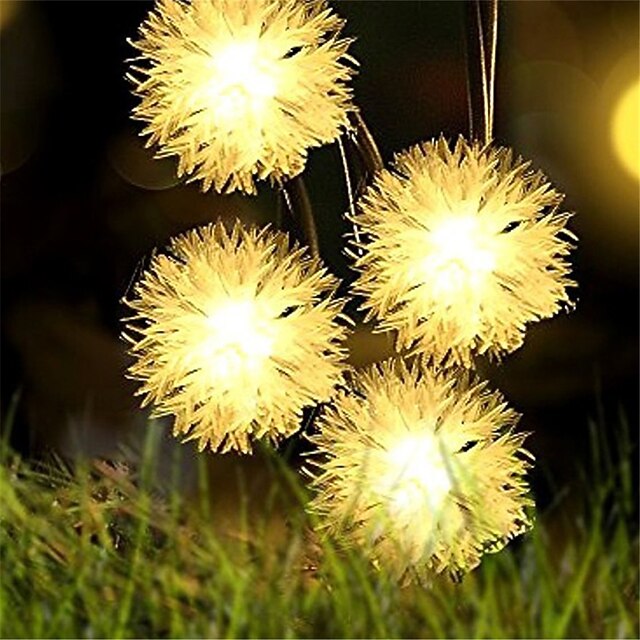Firefly Dandelion Fairy String Lights 10M-50M Solar and Plug-in Dual ...