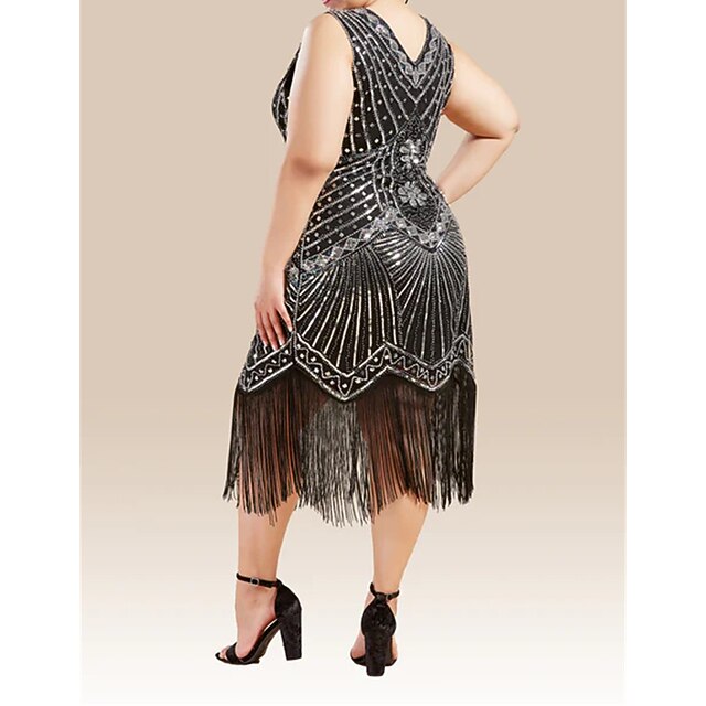 Roaring 20s 1920s Cocktail Dress Midi Flapper Dress Dress Prom Dress ...
