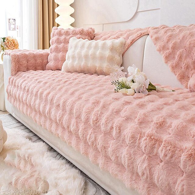 Włosy królika narzuta na sofę pokrowiec na sofę przekrój pokrowce na ...