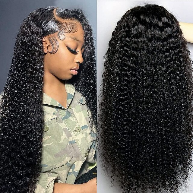 4x4 Lace Closure Wig Kinky Curly 4x4 Free Part Lace Closure Wigs Human ...