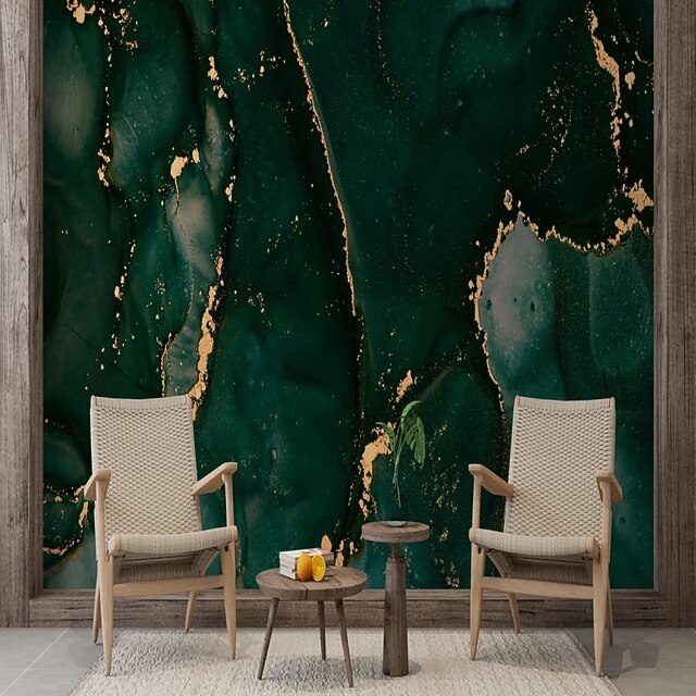 cool wallpapers muurschildering abstract marmer groen wandbekleding ...