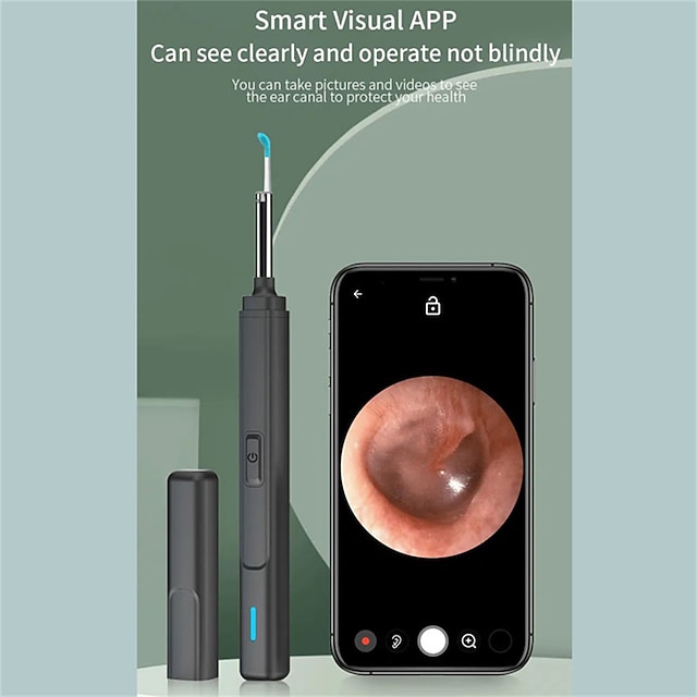 Smart Visual Ear Cleaner Ear Stick Endoscope Earpick Camera Otoscope ...