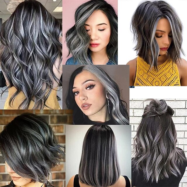 Clip On Hair Extension 22 inch Colored Hair Straight Hair Extension ...