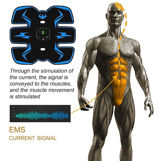 Smart EMS Wireless Muscle Stimulator Fitness Trainer Abdominal Training ...