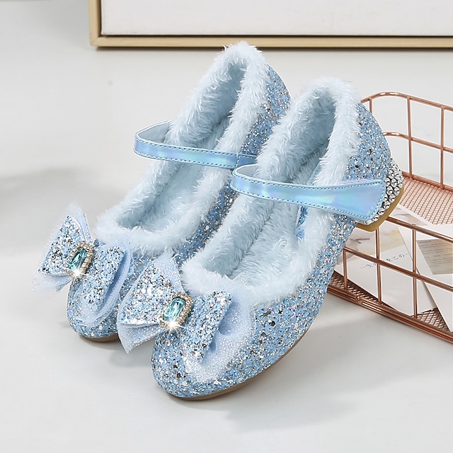 Frozen Fairytale Princess Elsa Shoes Girls' Movie Cosplay Sequins ...