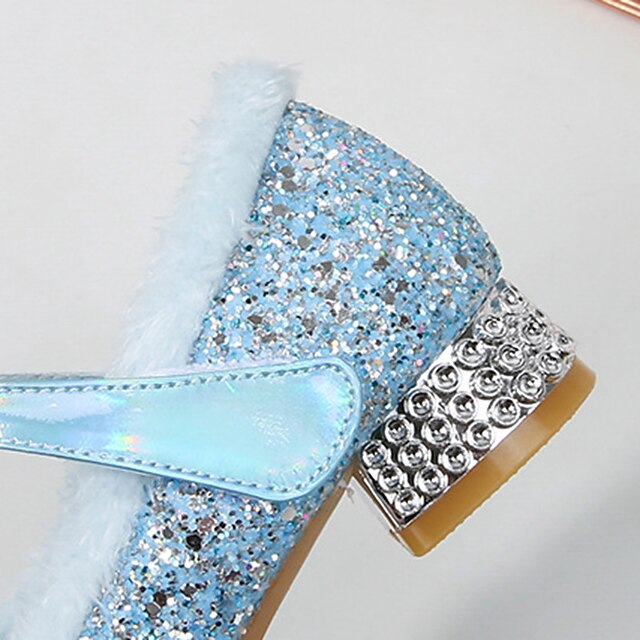 Frozen Fairytale Princess Elsa Shoes Girls' Movie Cosplay Sequins ...