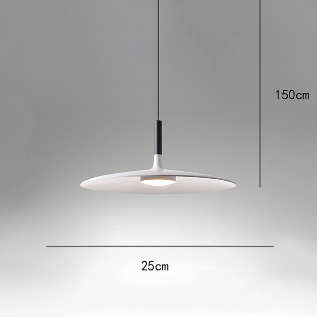 25 cm LED Pendant Light Single Design Metal Painted Finishes Modern 220 ...
