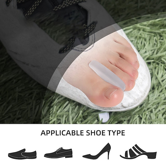 2 pcs Silicone Toe Separators for Pain Relief – Soft Gel Toe Spacers ...