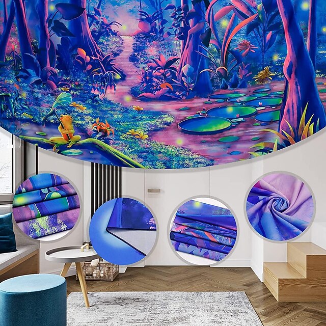 Blacklight Tapestry UV Reactive Glow in the Dark Glow Party Neon ...