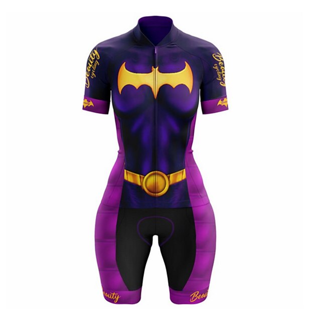 Women's Triathlon Tri Suit Short Sleeve Triathlon Summer Spring Autumn ...