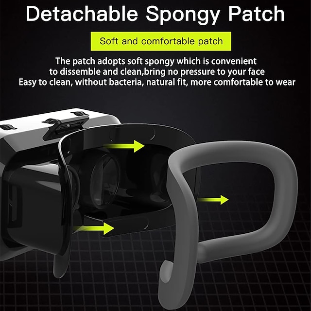 VR Headset Without Remote Control Compatible iPhone & Android Phones in ...