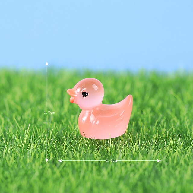 30pcs Mini Luminous Ducks Cute Resin Ducks Glow In The Dark Miniature ...