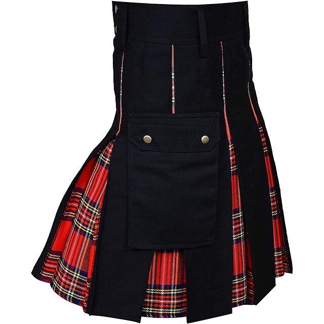 Retro Vintage Punk & Gothic Scottish Utility Kilts Fancy Dress Men's ...