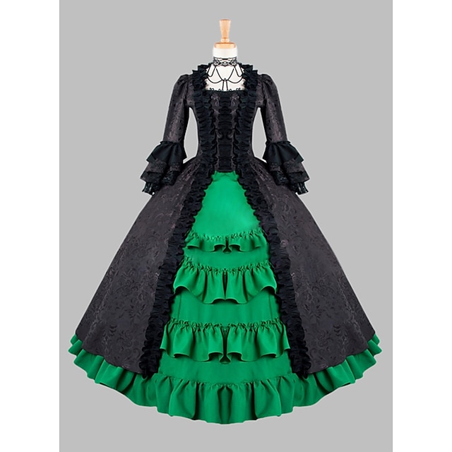 Rococo Victorian Ball Gown Party Costume Masquerade Prom Dress Plus ...
