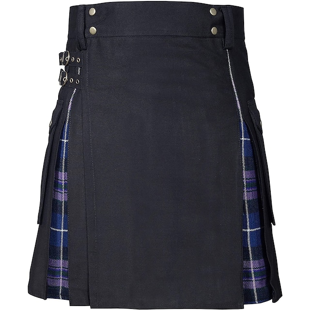 Retro Vintage Punk & Gothic Scottish Utility Kilts Fancy Dress Men's ...