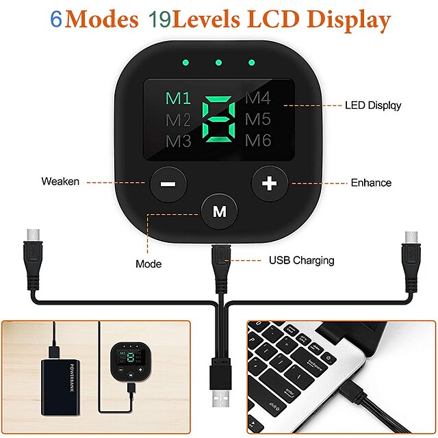 Smart EMS Wireless Muscle Stimulator Fitness Trainer Abdominal Training ...
