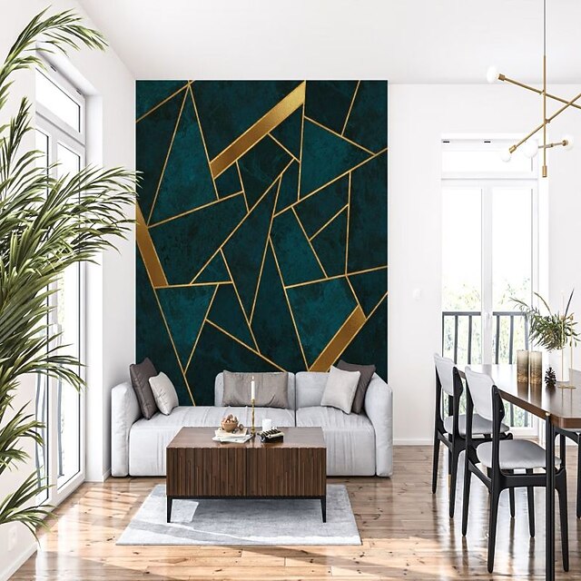 Mural Wallpaper Wall Sticker Covering Print Gold Abstract Canvas Home ...