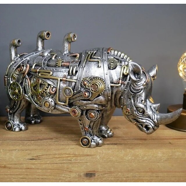 Steampunks Style Animal Sculpture Mechanical Animal Ornament Decoration ...