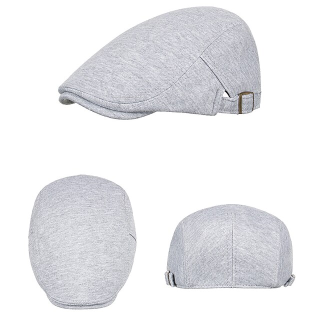 Men's Flat Cap Newsboy Cap Cabbie Cap Newsboy Hat Black Dark Navy ...