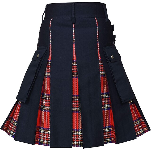 Retro Vintage Punk & Gothic Scottish Utility Kilts Fancy Dress Men's ...