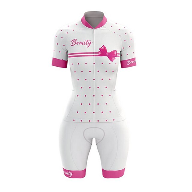 Women's Triathlon Tri Suit Short Sleeve Triathlon Pink+White Blue + Red ...