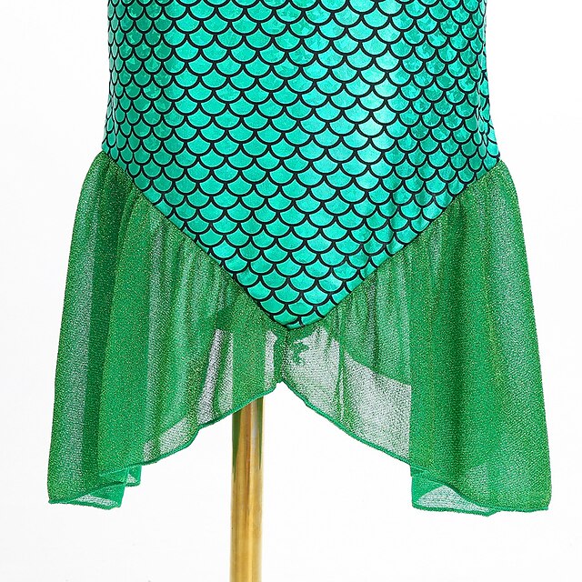Little Mermaid Mermaid Tail Aqua Princess Dress Theme Party Costume ...
