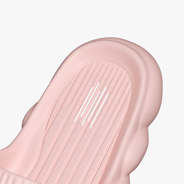 Women's Platform Cloud Slippers Solid Color Open Toe Non-slip Slides ...