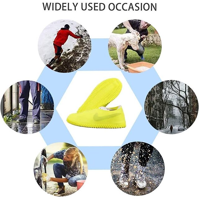 Unisex Non-Slip And Rain-Proof Shoe Cover Outdoor Rainy Weather ...