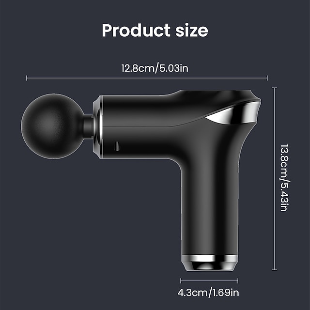 Portable Massage Gun High Frequency Muscle Vibration Massager For The ...