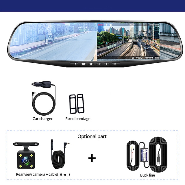 YC-188W 1080p New Design / Full HD Car DVR 170 Degree Wide Angle CMOS 4 ...