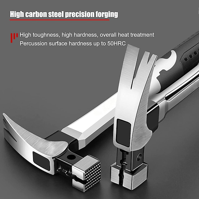 Nail Hammer - Heavy Duty Carpenter Hammer Steel Woodworking Tools ...