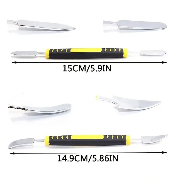 6pcs Metal Crowbar Set, Small Metal Spudgers, Opening Pry Tools ...