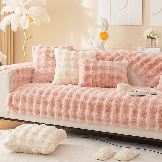 Włosy królika narzuta na sofę pokrowiec na sofę przekrój pokrowce na ...