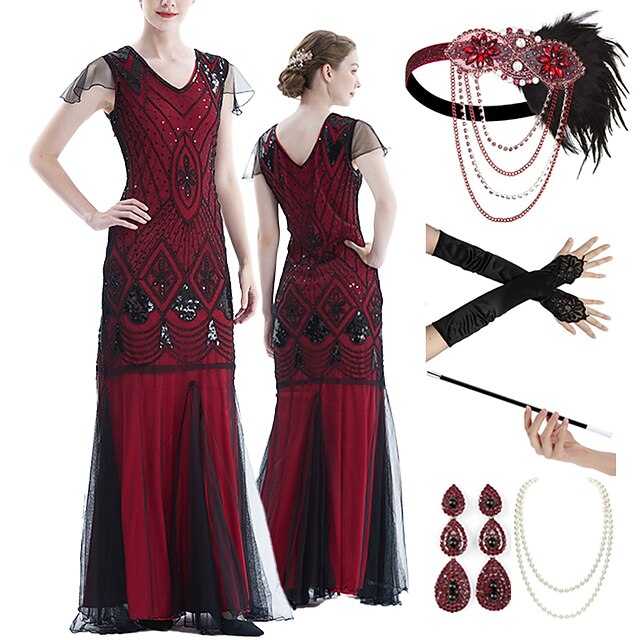 Roaring 20s 1920s Cocktail Dress Vintage Dress Flapper Dress Outfits ...