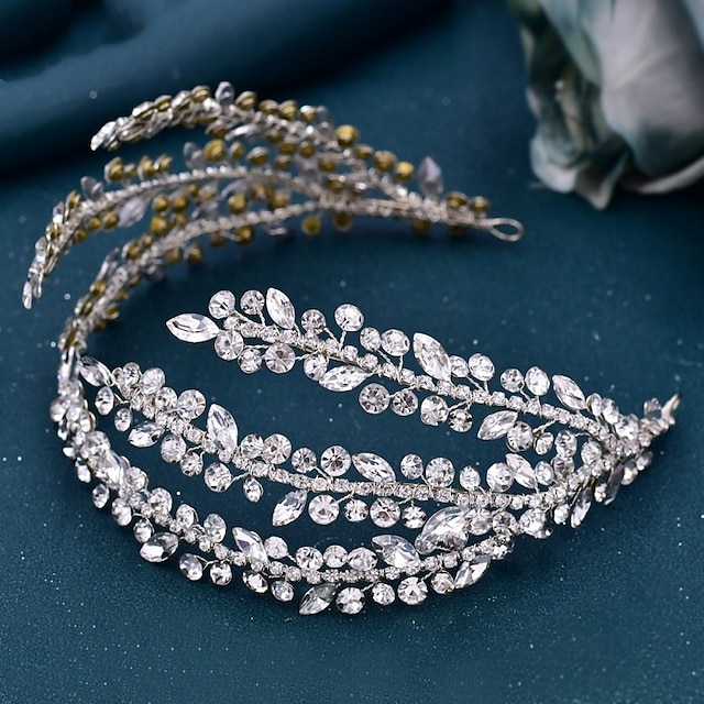 Headbands Alloy Wedding Church Classical Bridal With Crystals Headpiece ...