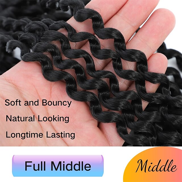 Passion Twist Hair 12 Inch Water Wave Crochet Hair for Black Women ...