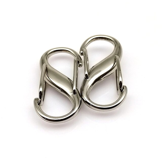 8pcs Adjustable Metal Buckles S Type Shape Double Buckle Chain Links ...
