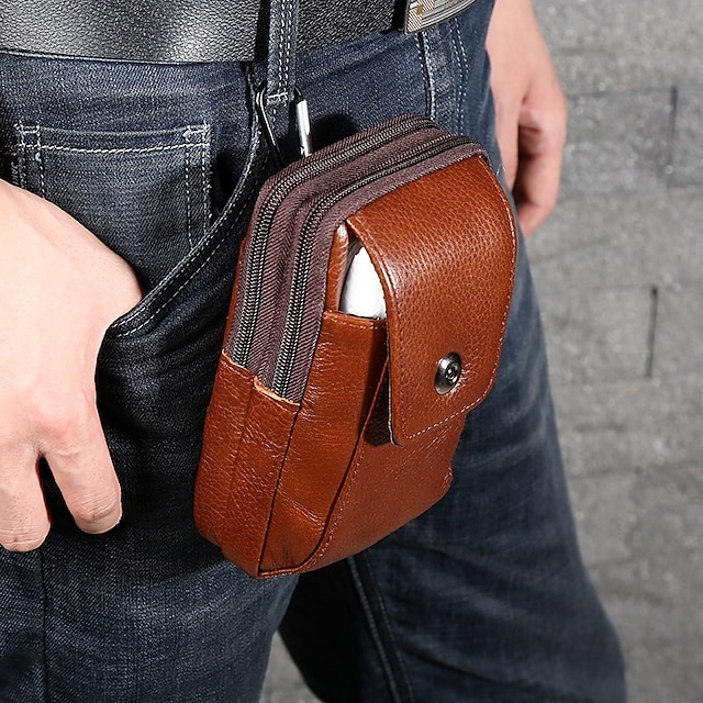 1 Pack Belt Pouch / Belt Bag Clip On Phone Case Portable Zipper Large ...