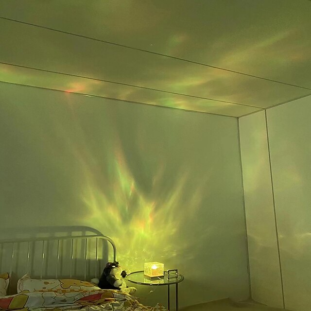 Dynamic Rotating Water Ripple Night Light with Remote Control Function ...