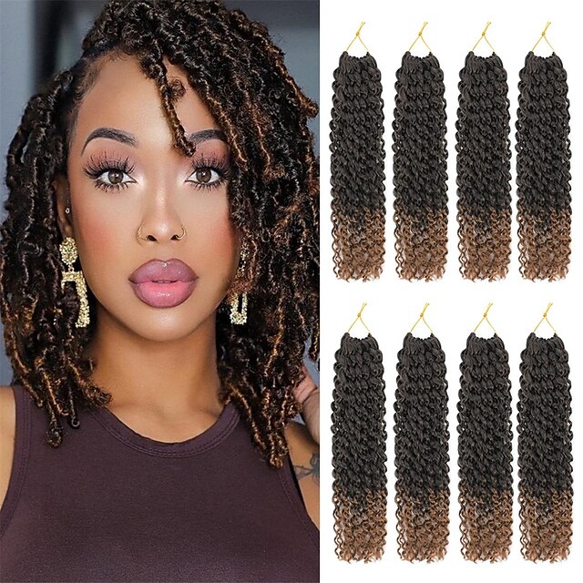 Passion Twist Hair 12 Inch Water Wave Crochet Hair for Black Women ...