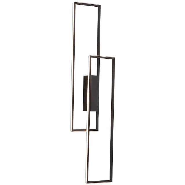 Lightinthebox LED Wall Lights Indoor Black Rectangle Double Light Wall ...
