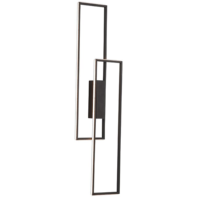 Lightinthebox LED Wall Lights Indoor Black Rectangle Double Light Wall ...