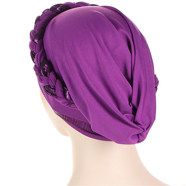 8 Colors Muslim Women Inner Caps Braided Bandanas Hijab Comfort Fashion ...