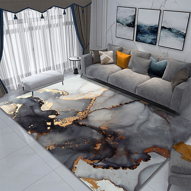 Marble Pattern Rug Floor Mat Hallway Carpets Area Rugs for Bedroom ...