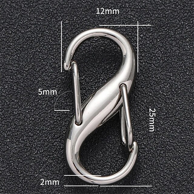 8pcs Adjustable Metal Buckles S Type Shape Double Buckle Chain Links ...