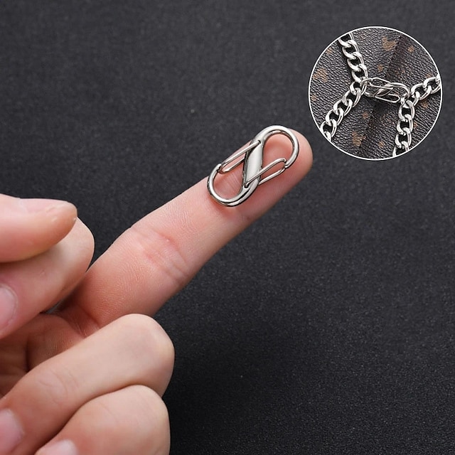 8pcs Adjustable Metal Buckles S Type Shape Double Buckle Chain Links ...